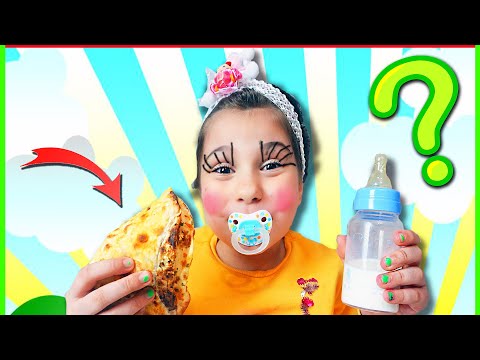 EYLÜL BEBEK OLDU - LAHMACUN YEDİ - Fun Kids Video