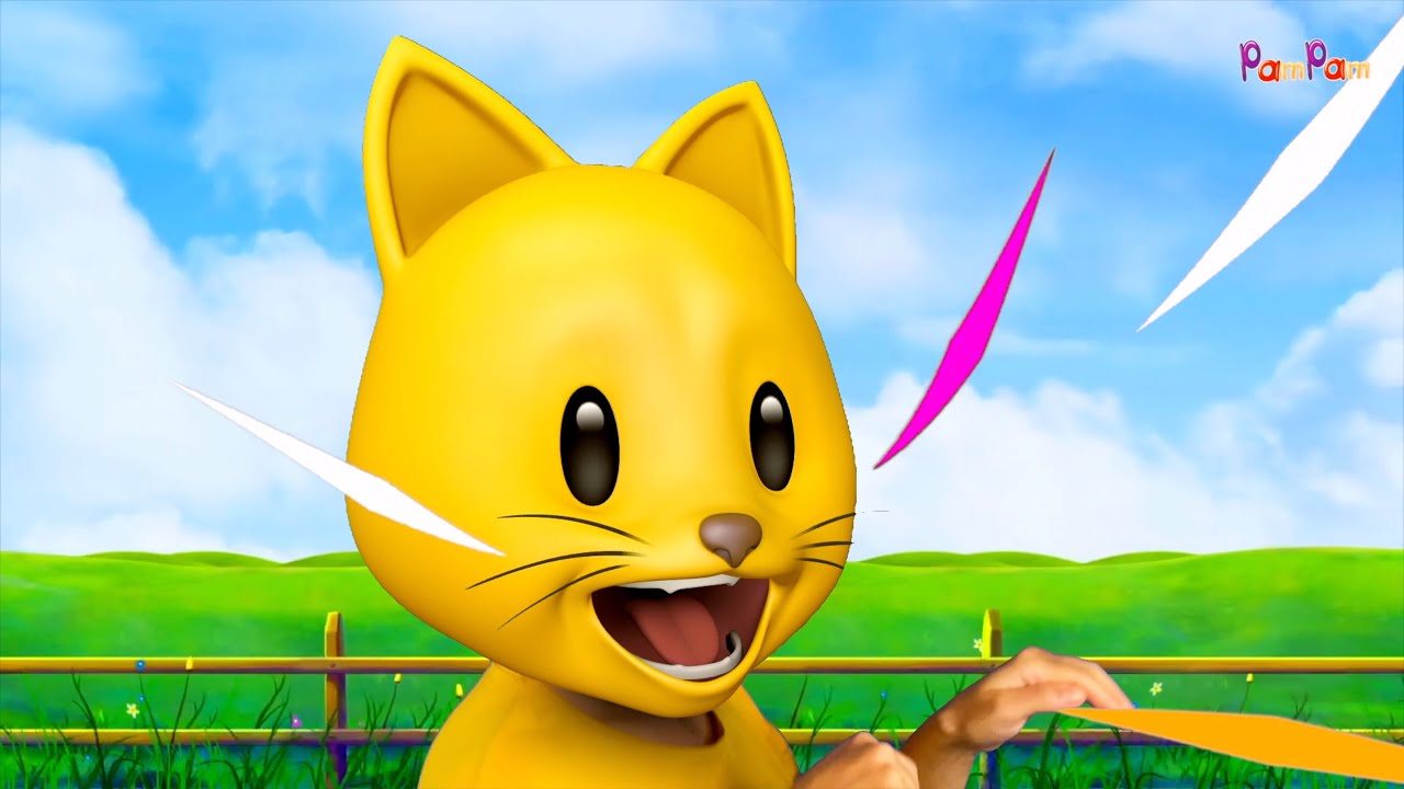 Cat and Dog Running and Playing - PamPam Family | Kids Songs Nursery ...