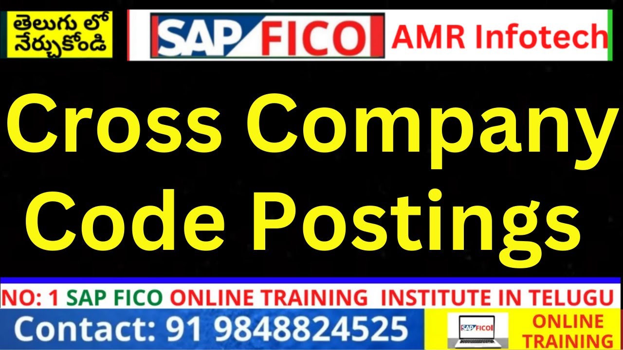 Cross Company Code Postings - SAP FICO tutorial in telugu- Cross Company Code Concept - YouTube