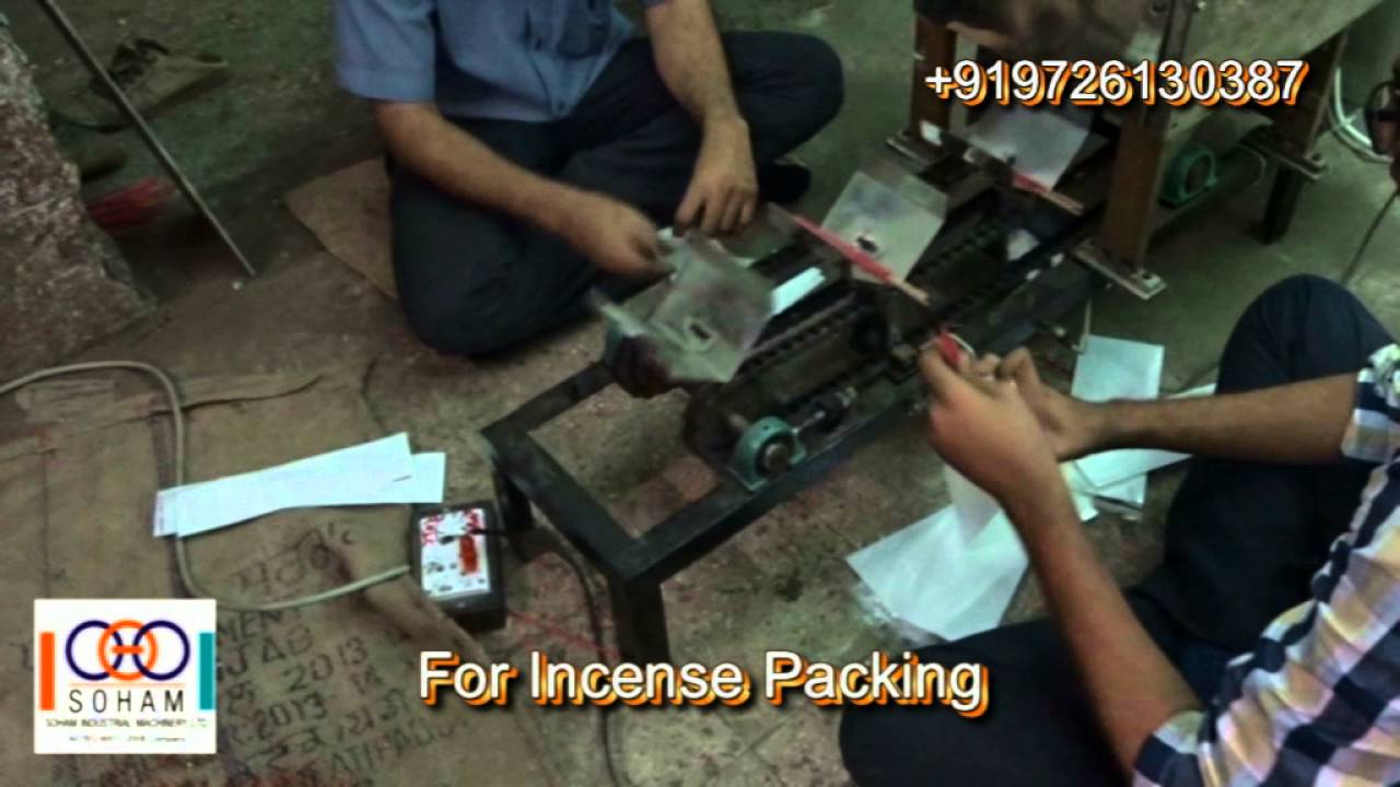 Incense stick packing machine - YouTube