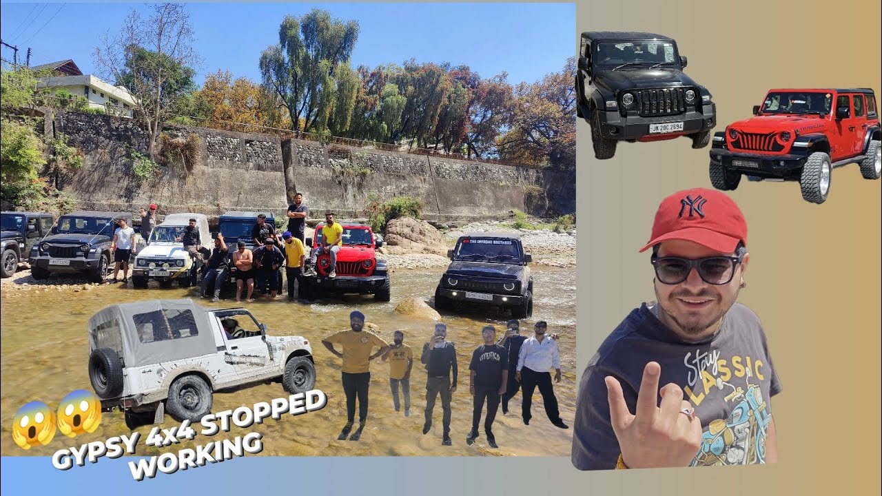 Gypsy 4x4 gear choked | SAFARI GOT STUCK IN DEEP WATER | JEEP WRANGLER ...