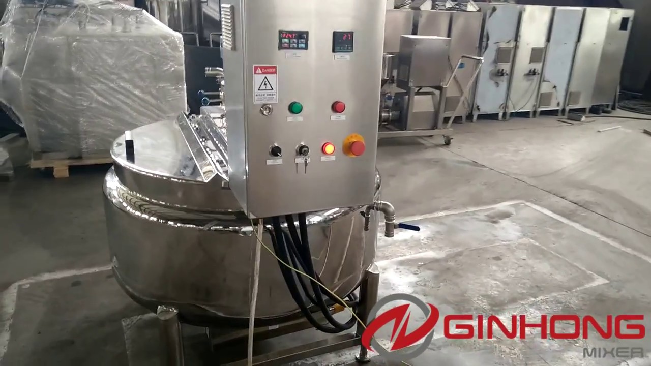 300L electric heating cooker for food production - YouTube