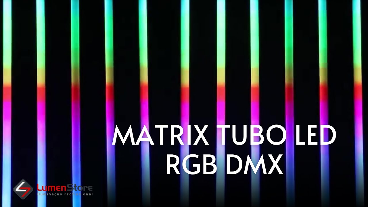 MATRIX TUBO LED RGB DMX - LUMEN STORE - YouTube