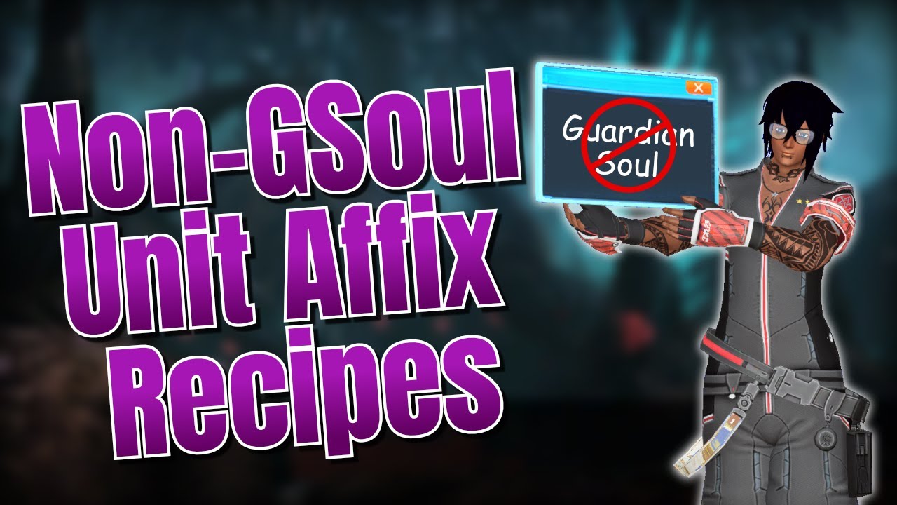 PSO2 Global - Non Guardian Soul Unit Affixes - YouTube