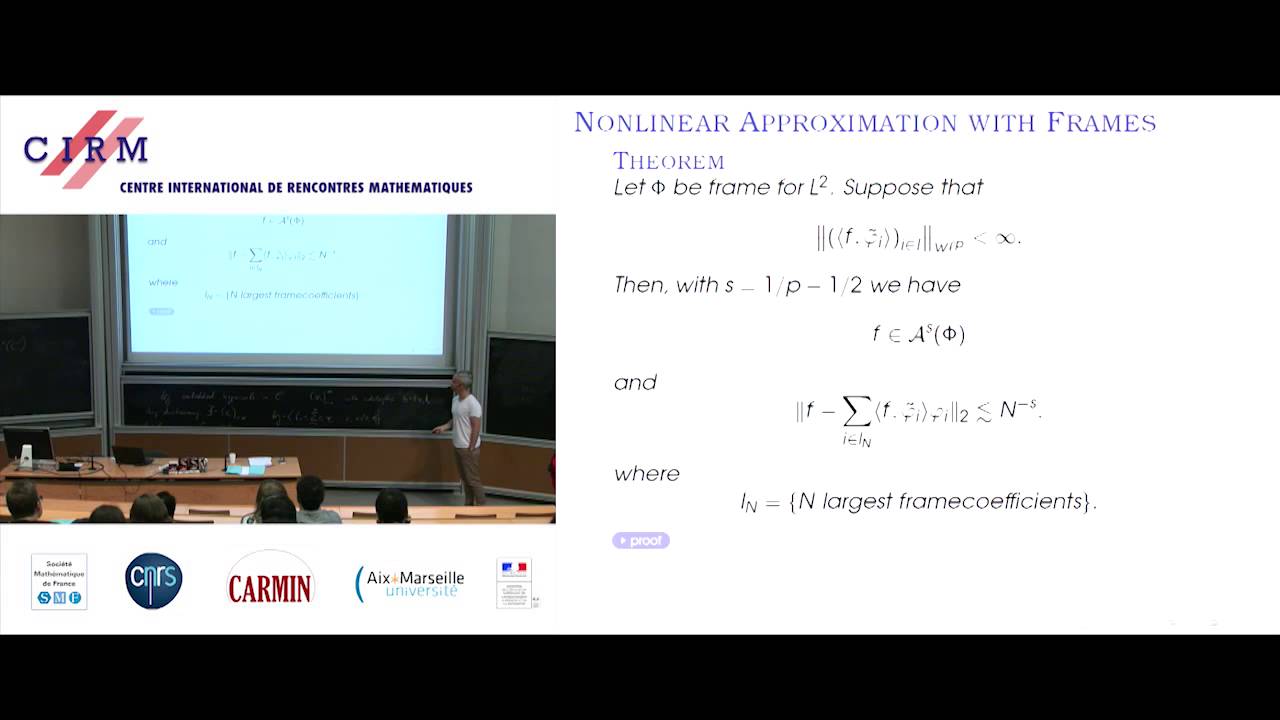 Philipp Grohs: Wavelets, shearlets and geometric frames - Part 1 - YouTube