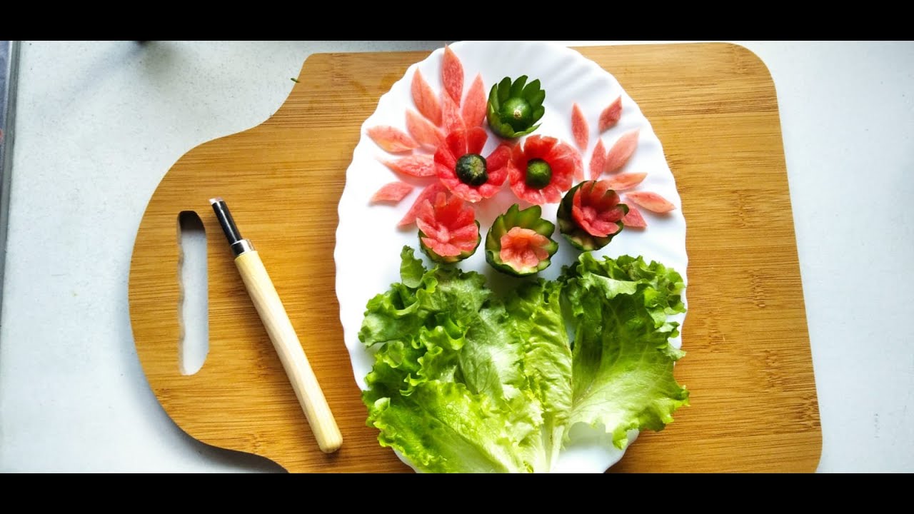 Beautiful Salad Decoration Ideas | Handmade | salad decoration with ...