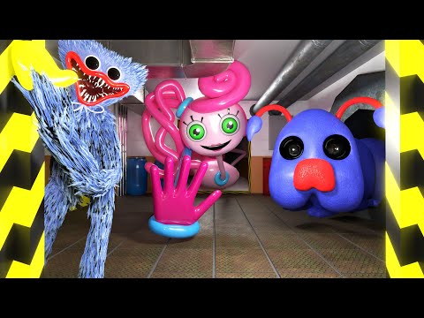 PoppyPlaytime Chapter 13 - Mommy Long Legs and PJ Pug-A-Pillar and Huggy Wuggy #Shorts