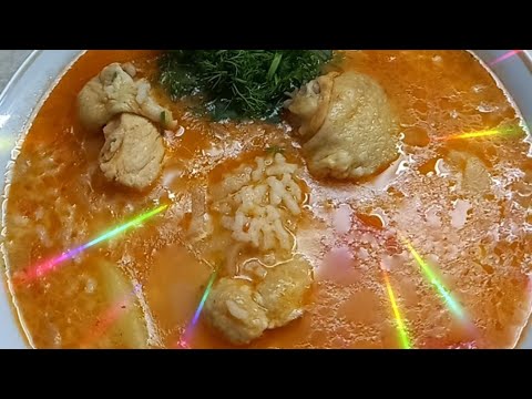 TOYUQLU DÜYÜ SUPU🍲.ÇOOX DADLI DÜYÜ SUOSUNUN RESEPTİ.