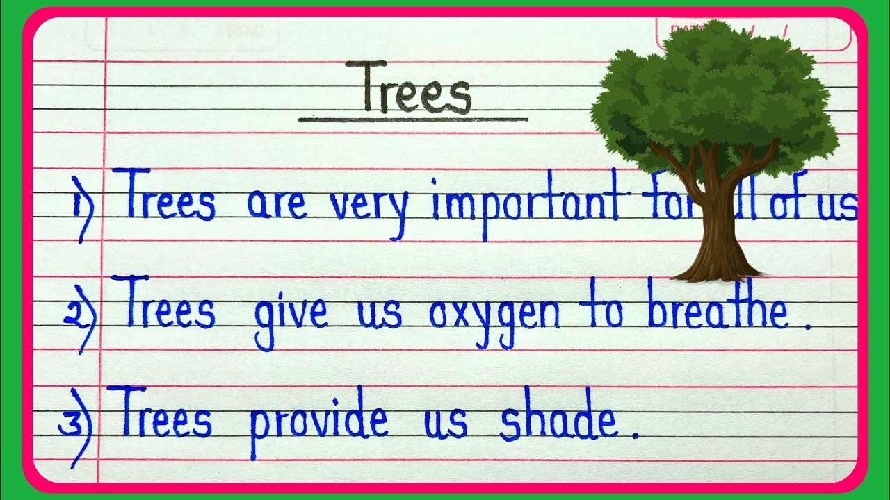 10 lines on trees || Essay on trees 10 lines || About trees || 10 lines ...