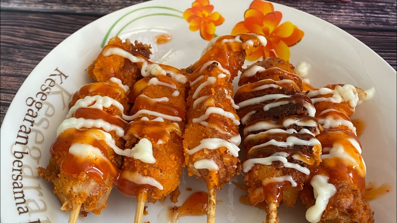 Cara2 membuat Corndog yang simple - YouTube