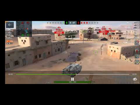 WoTBlitz Hetzer 1. Battle Stock Replay 6/7 BOT Matchmaking - YouTube
