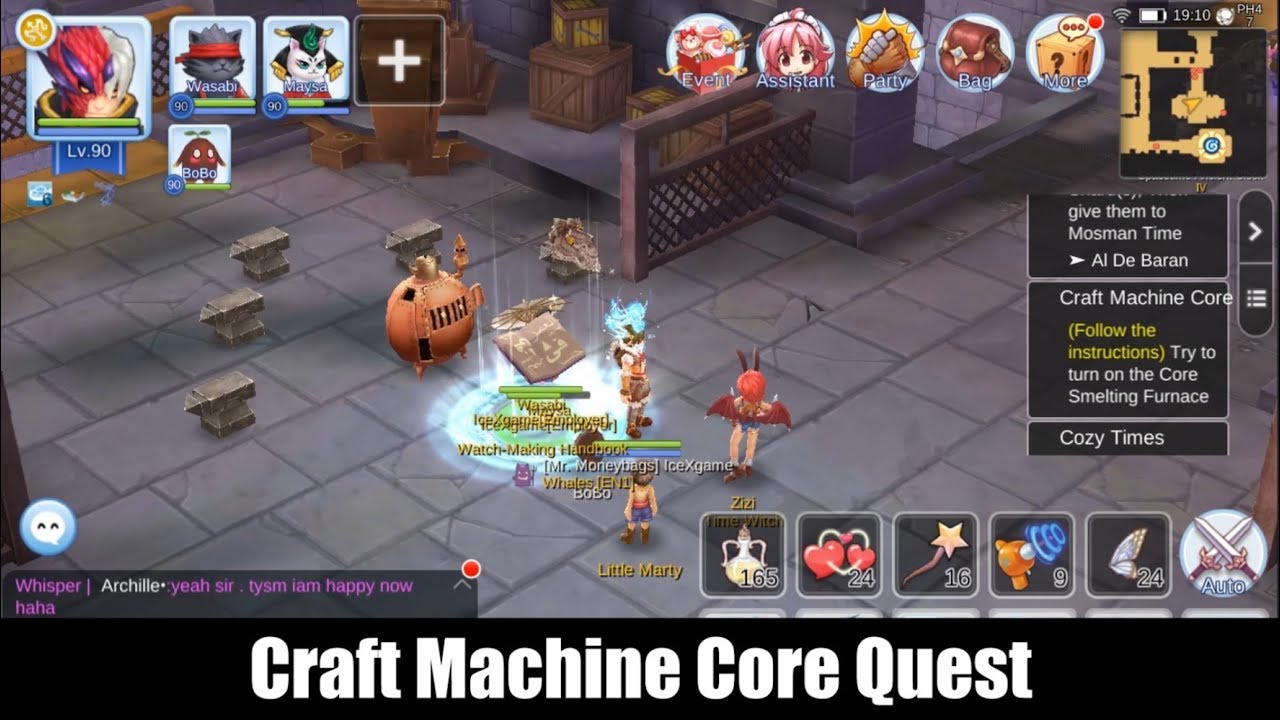 Ragnarok M Eternal Love Craft Machine Core Quest - YouTube