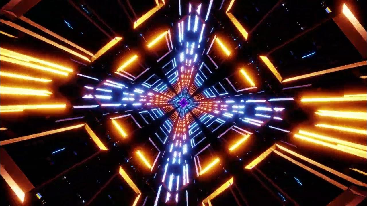 Sci Fi Space tunnel VJ loop background 4K. Blender animation - YouTube