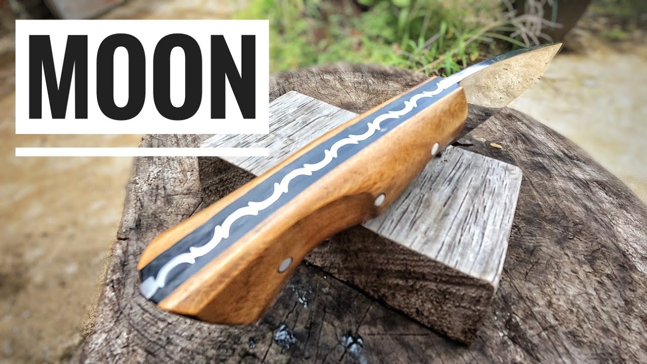 Knife Making - Making a Moon Filework Knife - YouTube