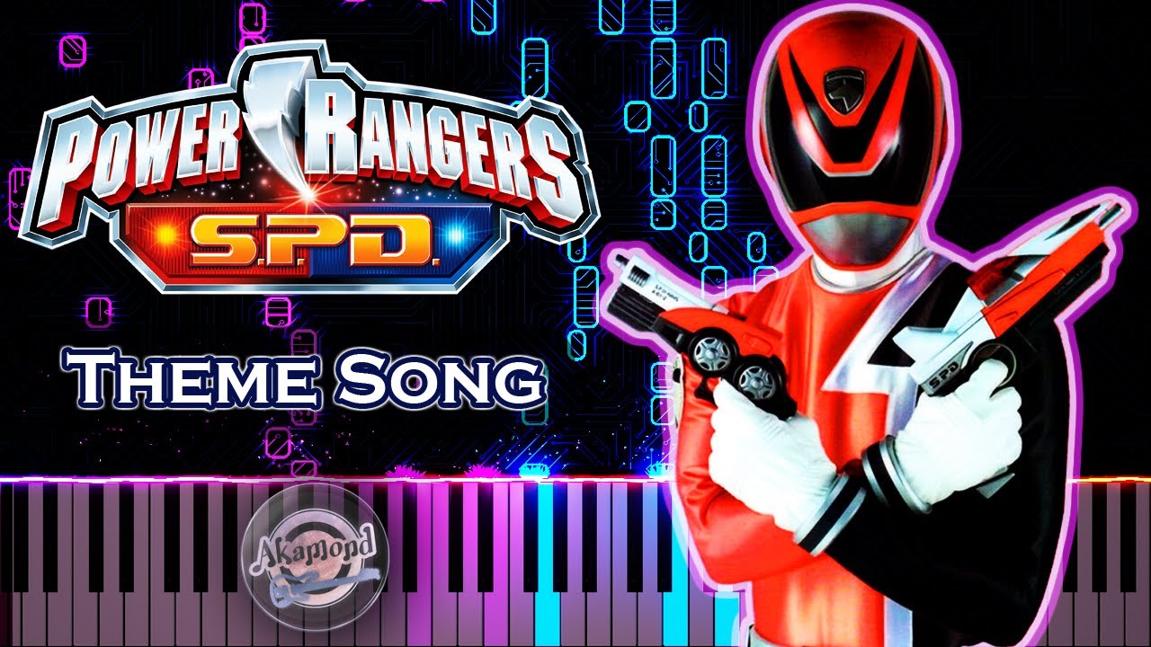 Power Rangers SPD Theme Song Piano Tutorial - YouTube