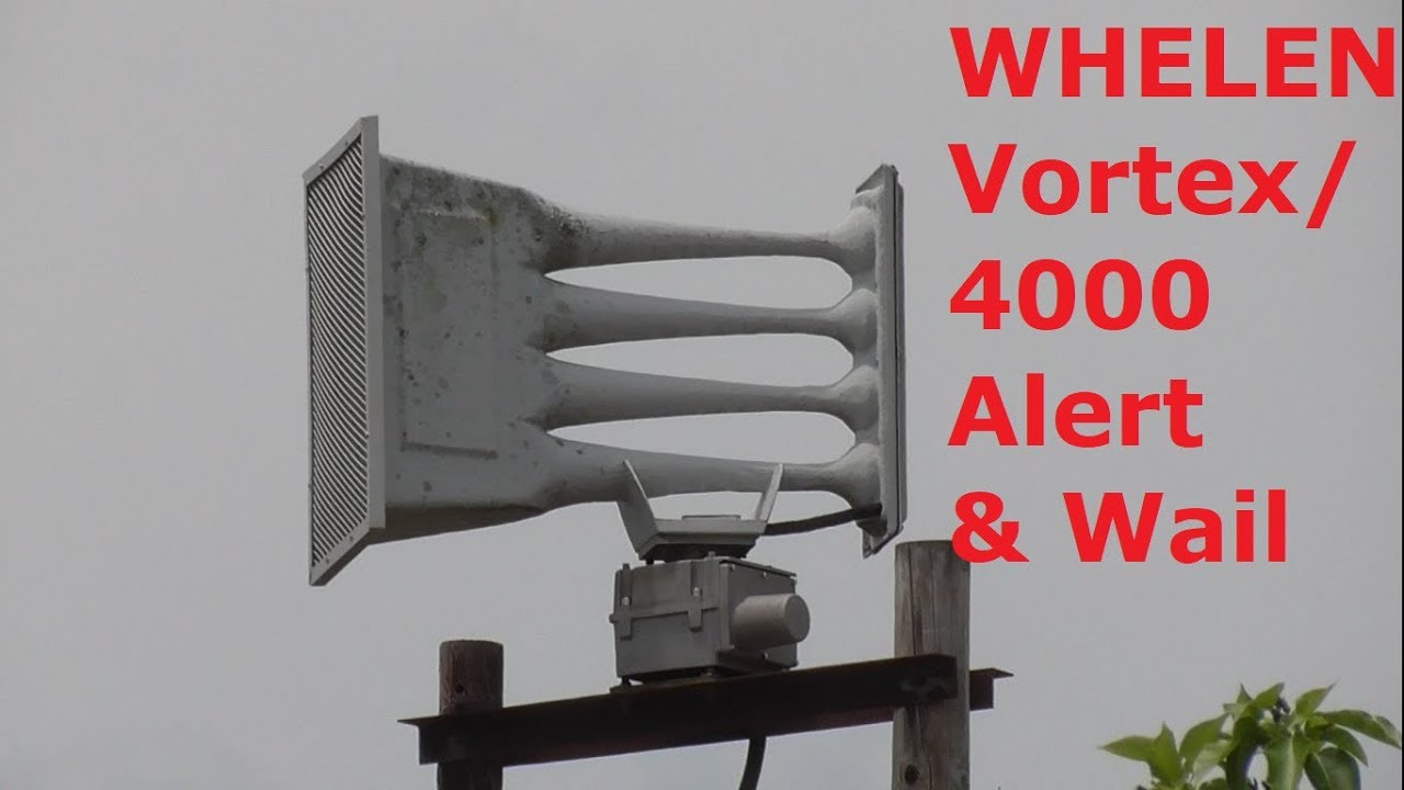 Whelen Vortex/4000 (Rotator Fixed!) Monthly Warning Siren Test, Alert ...