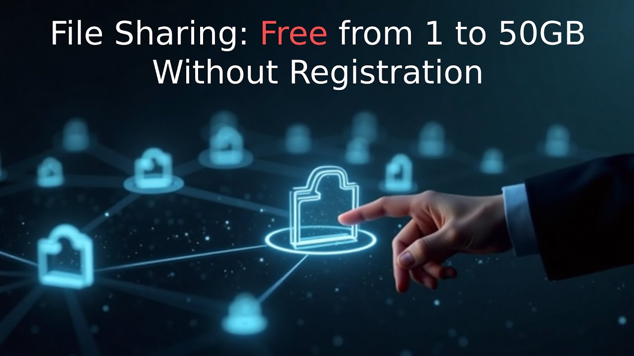 How to Share Large Files from 1 to 50GB Securely and for Free! - YouTube