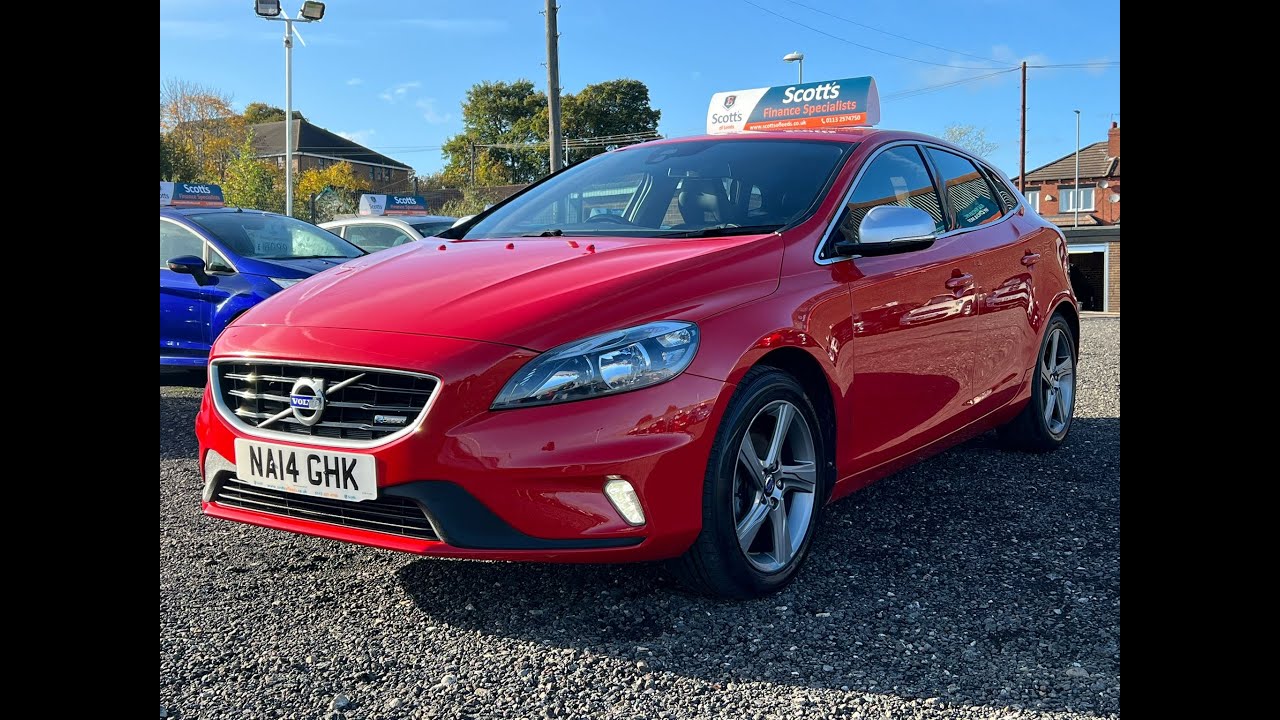 VOLVO V40 1.6 D2 R-DESIGN 5 DOOR DIESEL ESTATE RED 1 OWNER 0 TAX ...