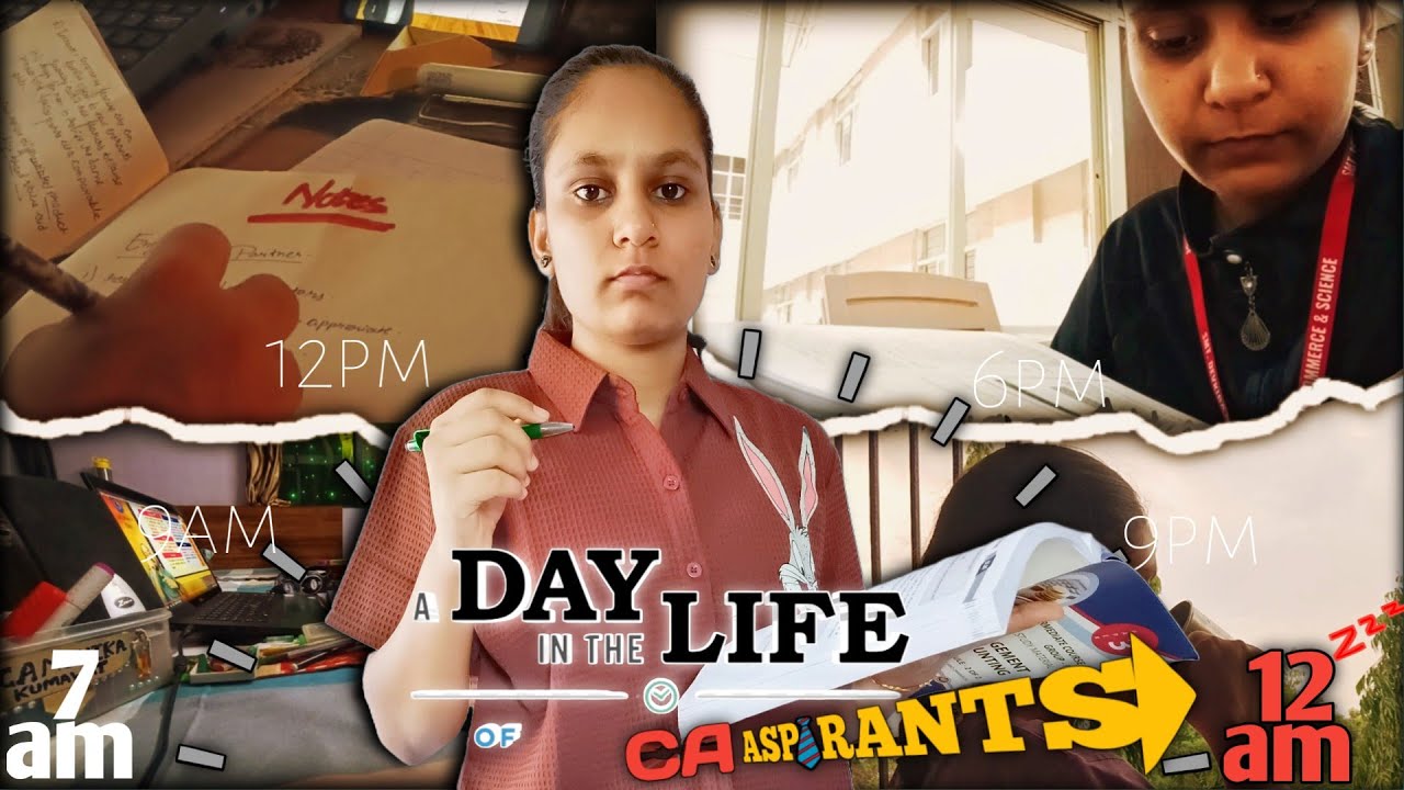 A day in the life of CA aspirants| Routine of CA students # ...