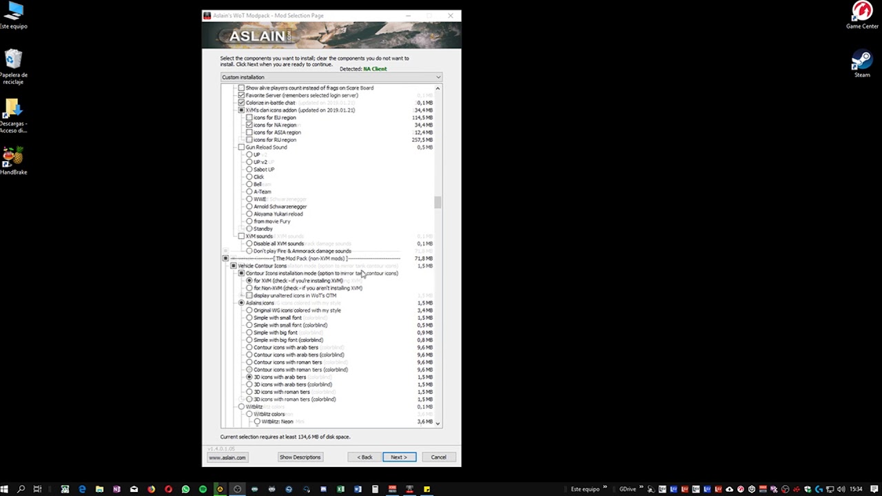 WOT (World of Tanks) Aslain Mod Pack. Mi configuración - YouTube