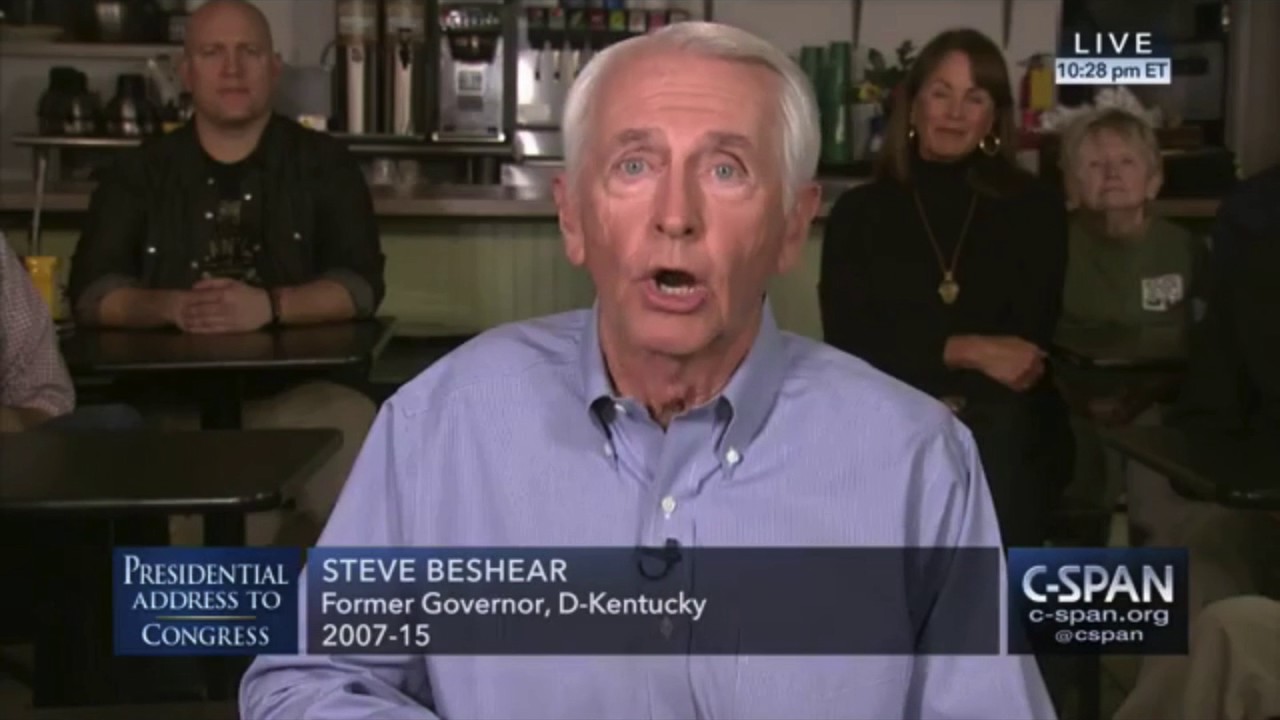 Former Kentucky governor Steve Beshear delivers democrats response to ...