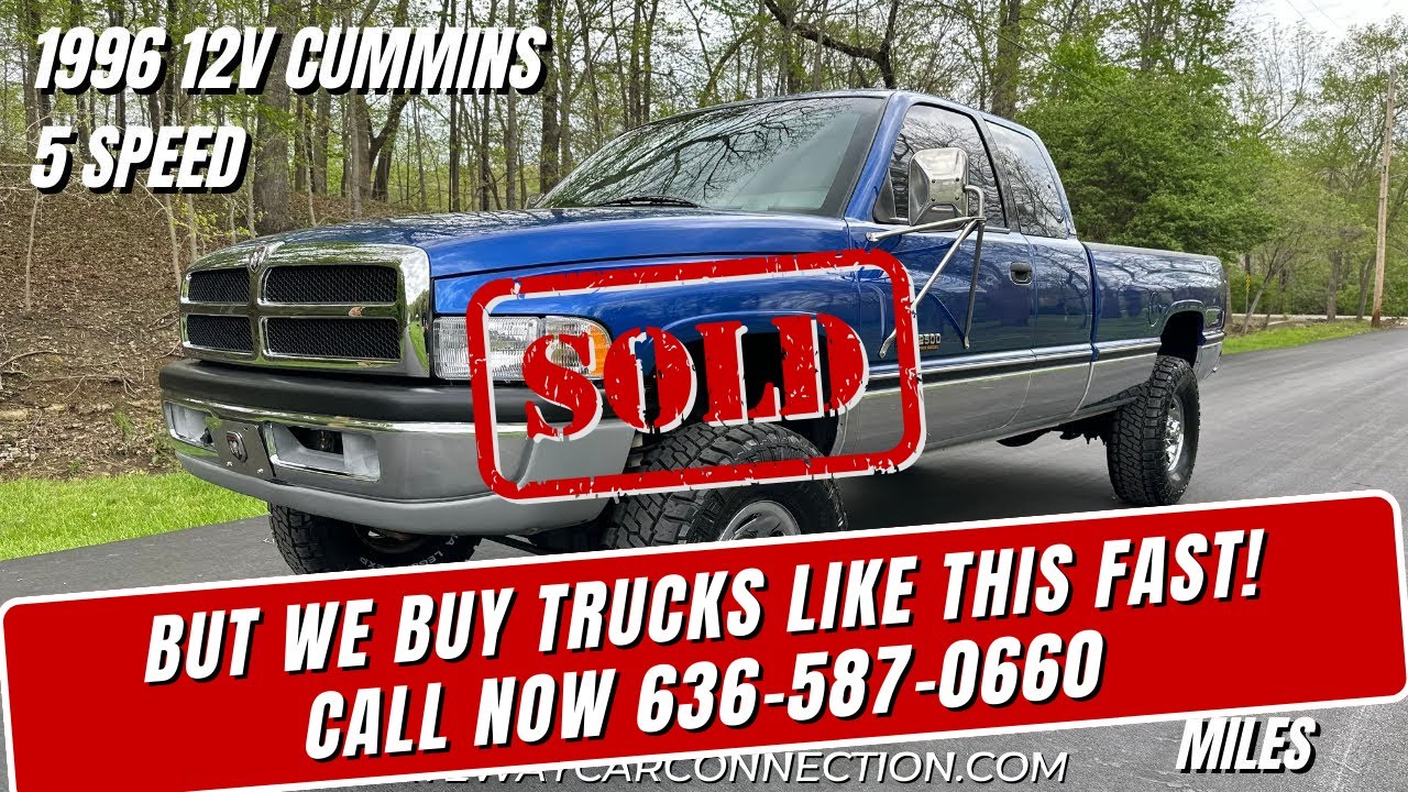 Stick Shift 12v Cummins: 1996 Dodge Ram 2500 Laramie 12v Cummins 5 ...
