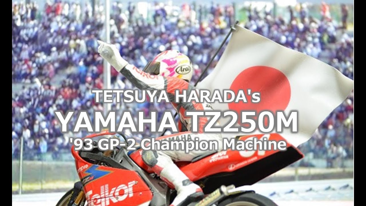 1/12 scale plastic model " TETSUYA HARADA with YAMAHA TZ250M " - YouTube