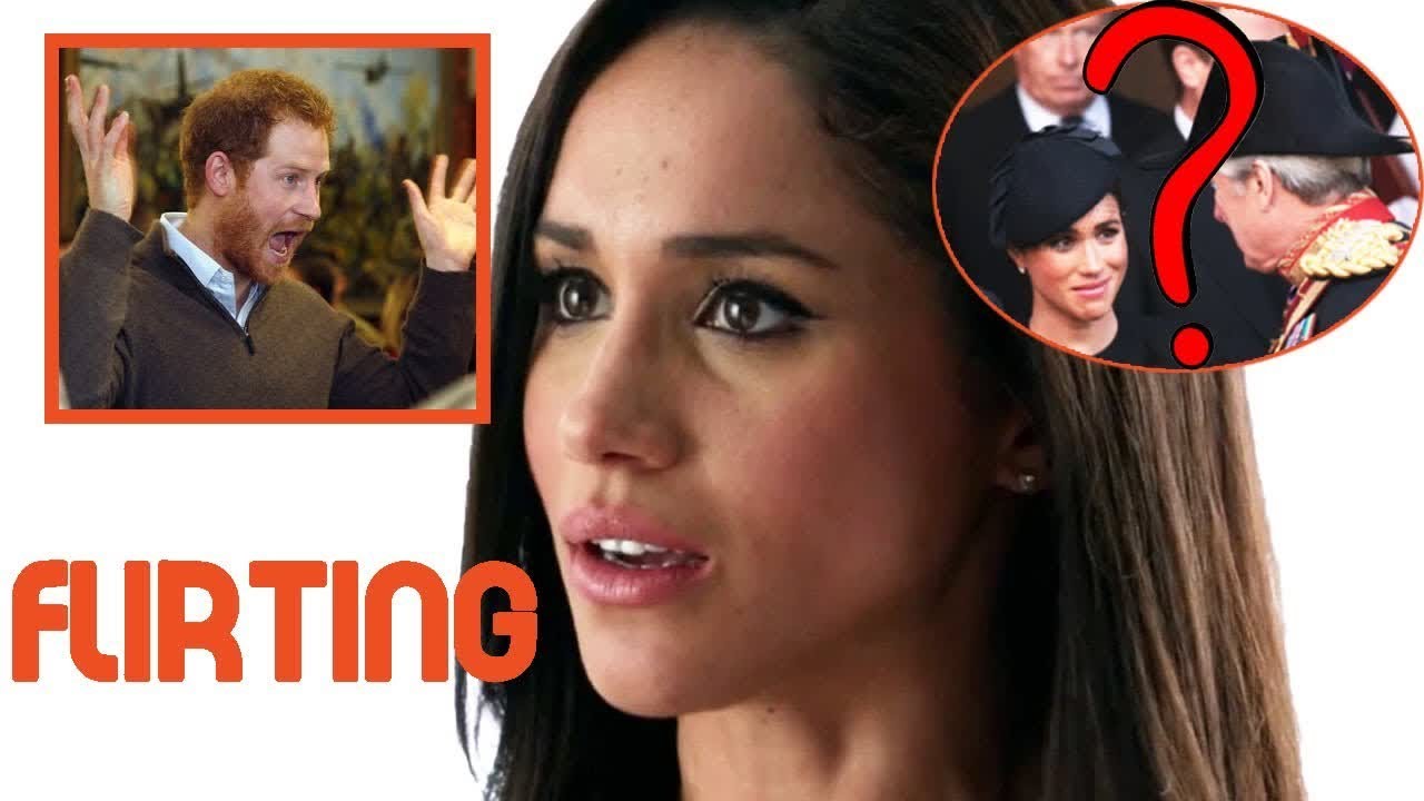 Meg Caught On Live TV Flirting Senior Officer At Queen Funeral Before ...