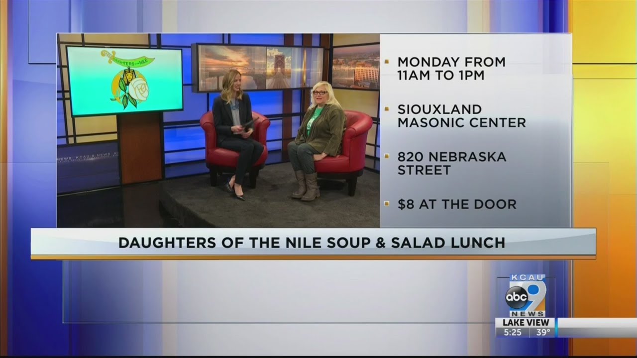 Interview - Daughters of the Nile Soup and Salad Lunch - YouTube