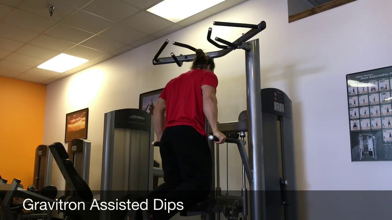 Gravitron Assisted Dips - YouTube