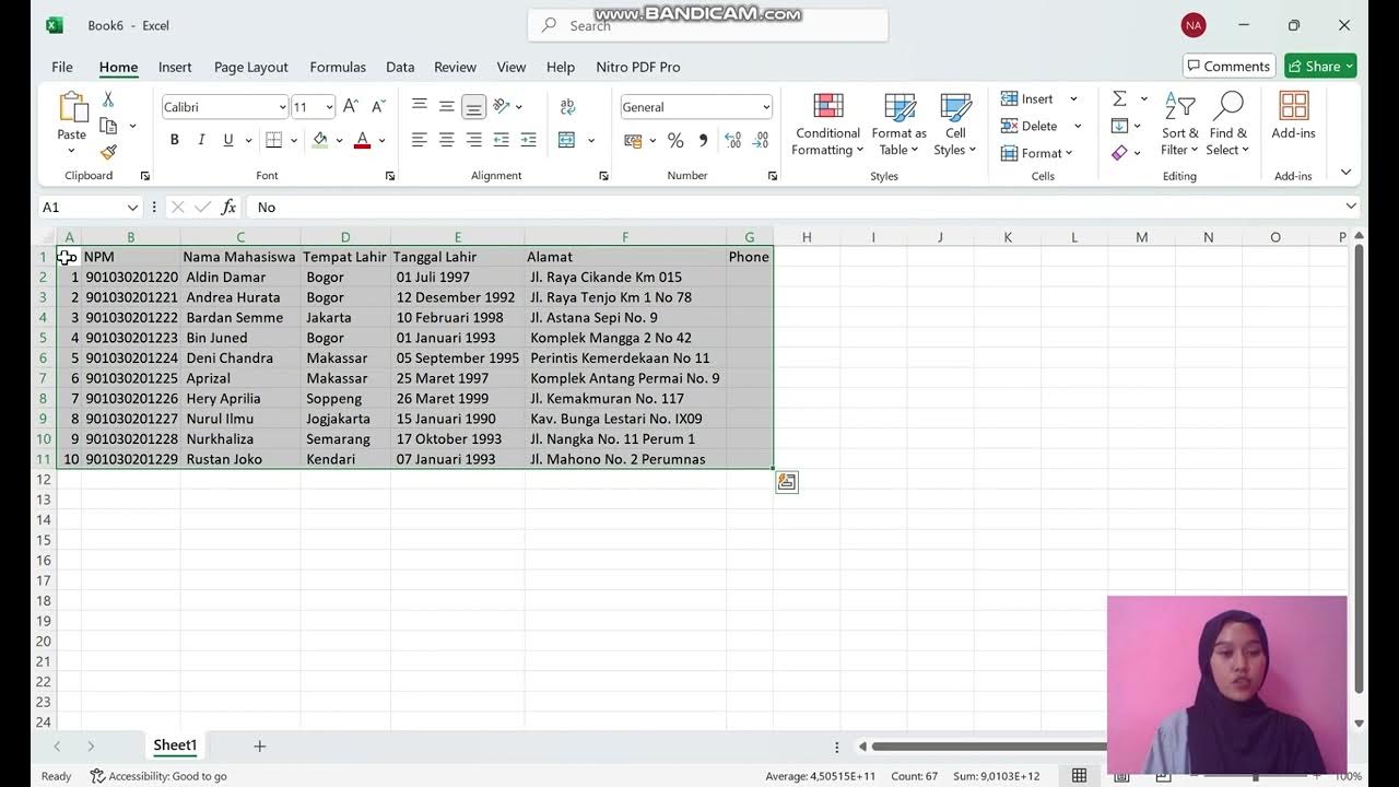 TUTORIAL MEMBUAT TABEL MENGGUNAKAN MS. EXCEL - YouTube