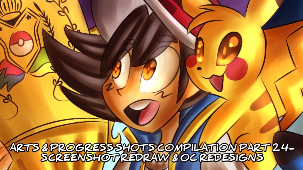 ARTS & PROGRESS SHOTS COMPILATION PART 24- SCREENSHOT REDRAW AND OC REDESIGNS - YouTube