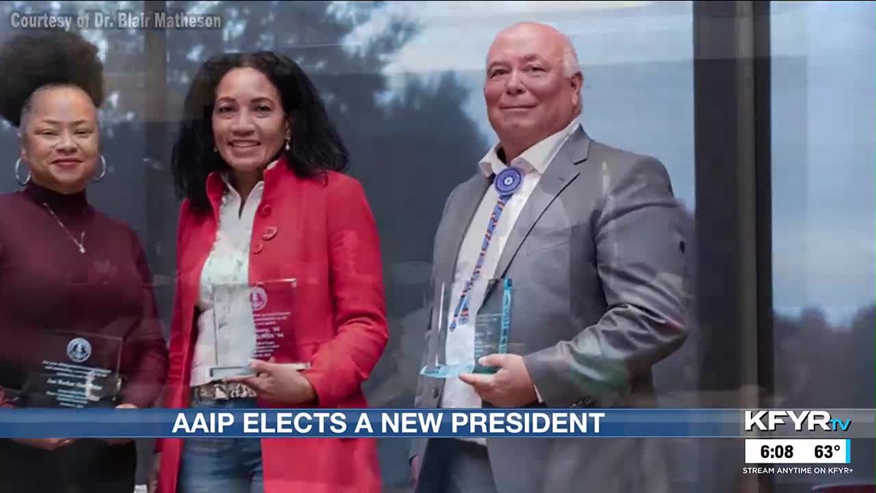 Dr. Blair Matheson elected as the Association of American Indian ...
