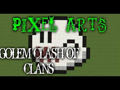 GOLEM CoC | PIXEL ART - YouTube