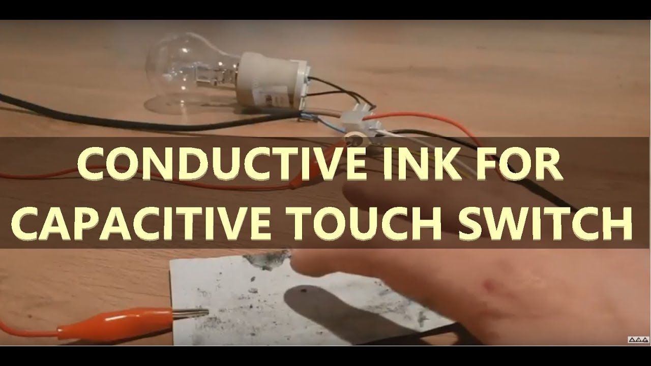CONDUCTIVE CARBON INK for CAPACITIVE LIGHT TOUCH SWITCH - YouTube
