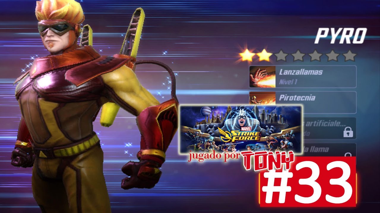 Marvel Strike Force "Cap. 33.- Pyro" por Tony - YouTube