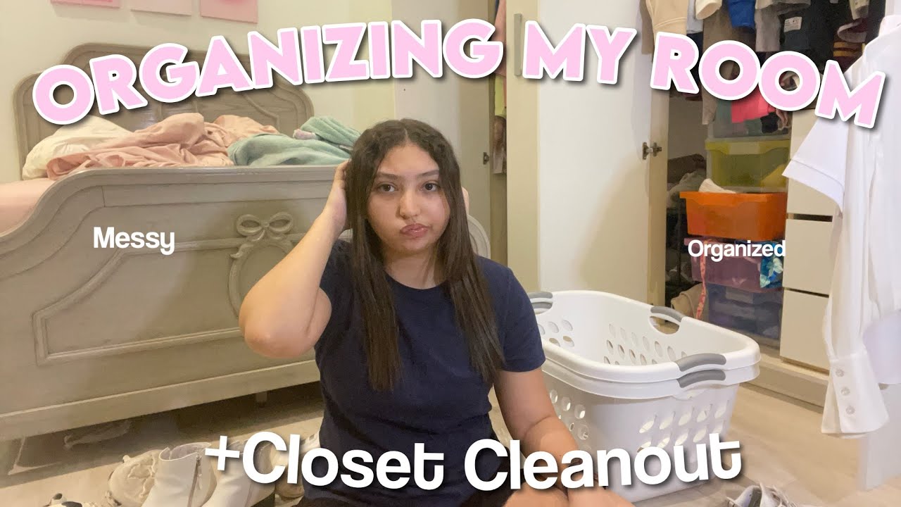 ORGANIZING AND CLEANING MY ROOM | Closet clean out, deep cleaning ...