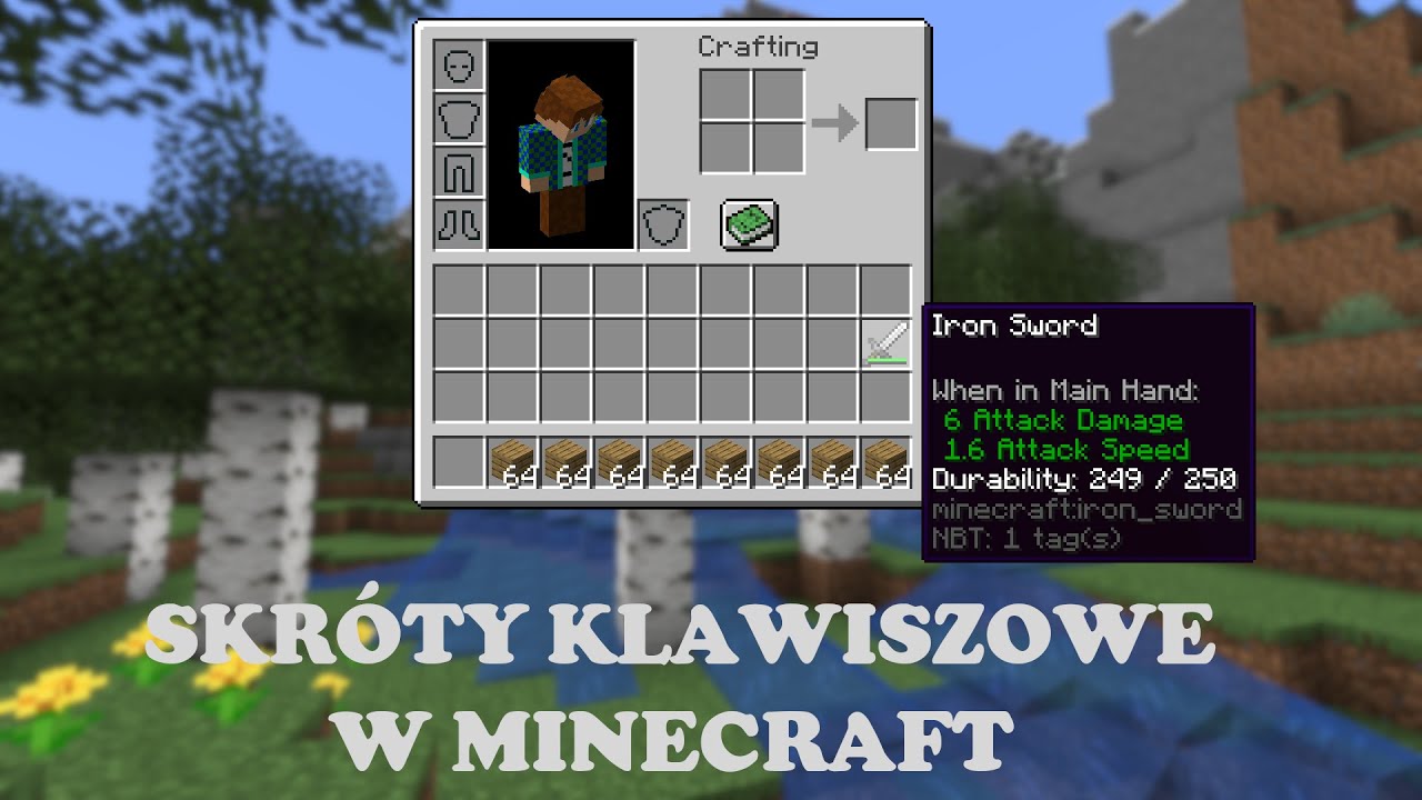 PRZYDATNE SKRÓTY KLAWISZOWE W MINECRAFT - YouTube
