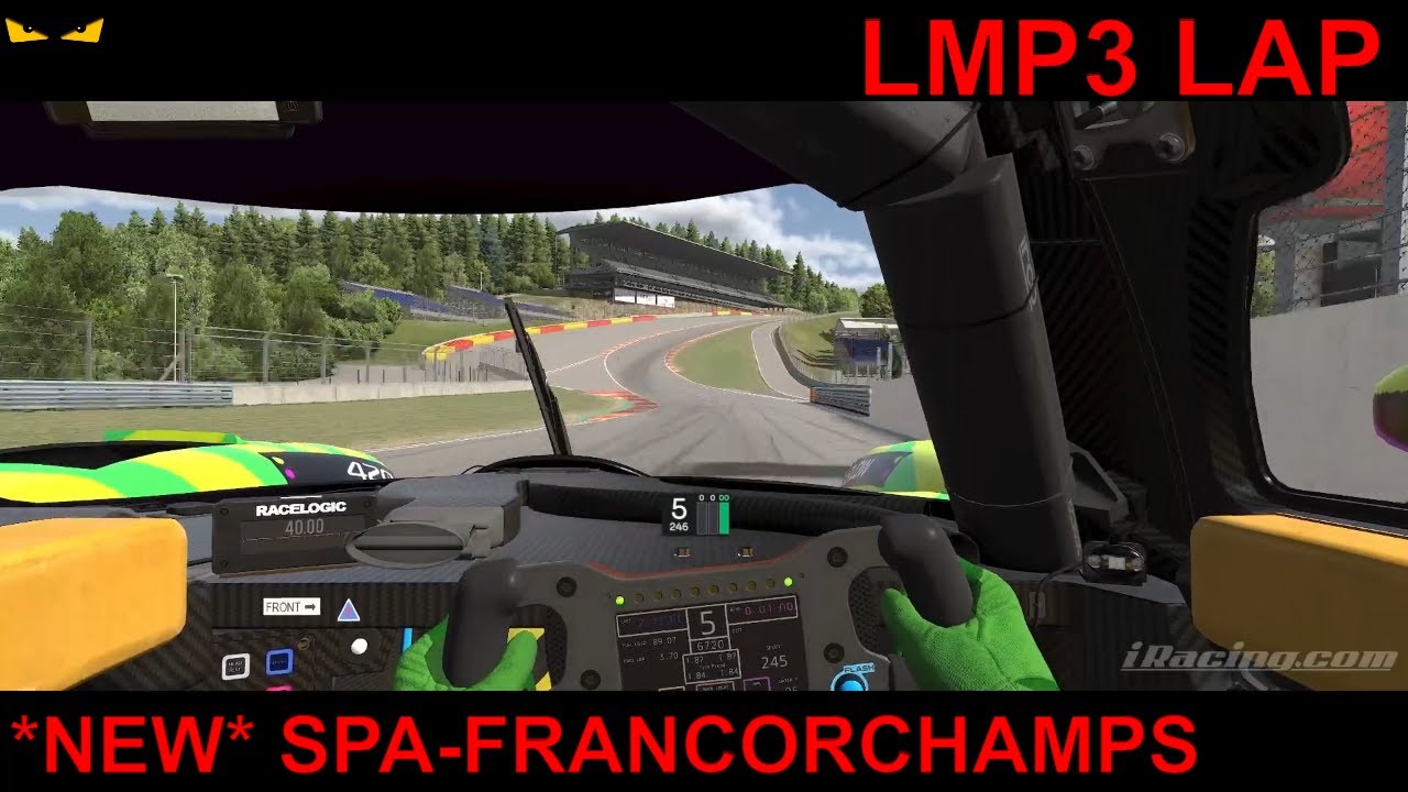 iRacing LMP3 Lap on the *NEW* Spa-Francorchamps - YouTube