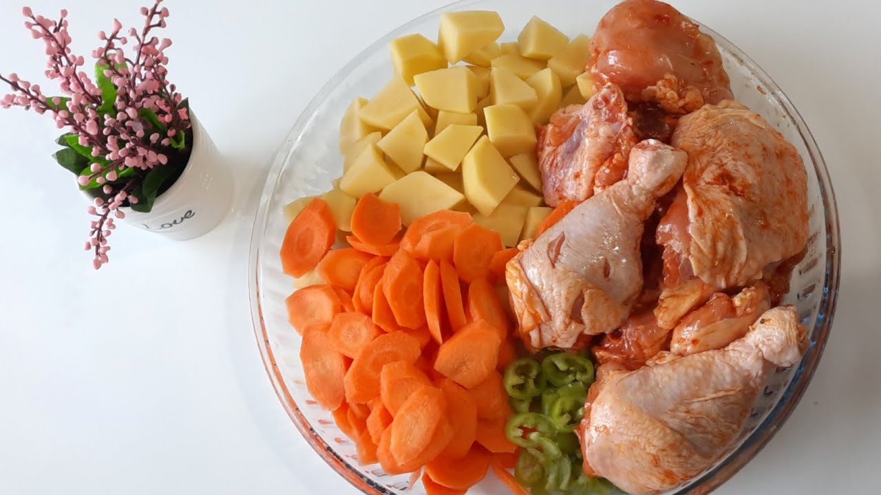 Tavë me Patate dhe perime në salcë kremoze. Recetë shumë e thjesht ...