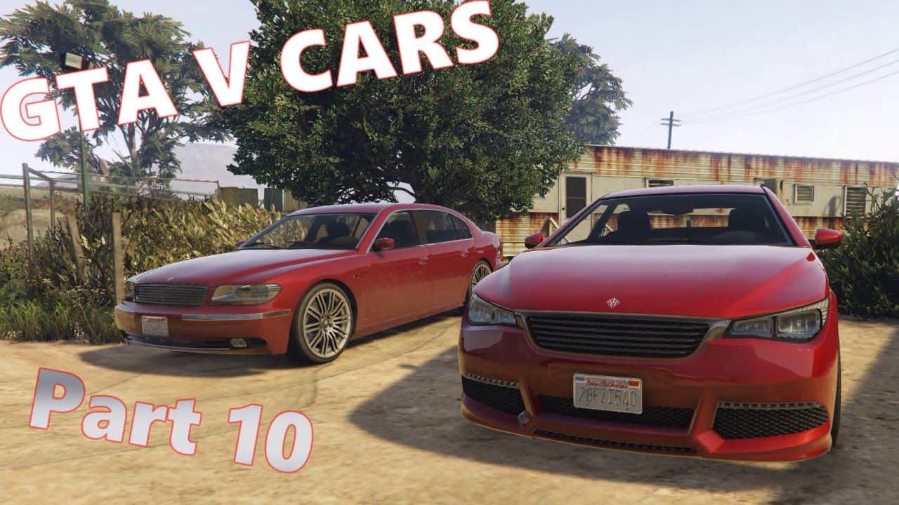 GTA V CARS - PART 10 - Sedans - YouTube