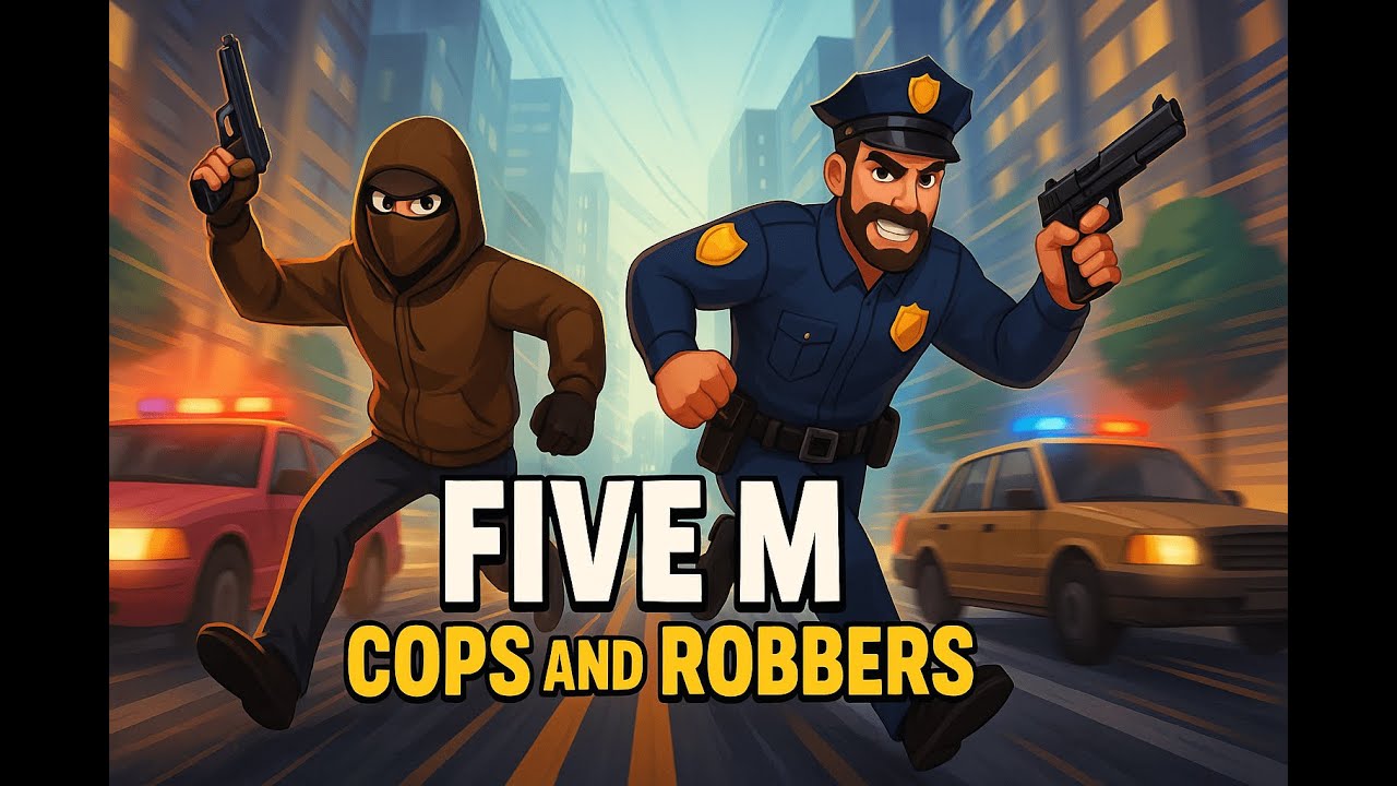 FiveM Cops and Robbers V #1 : Một ngày đi làm cảnh sát truy bắt tội ...