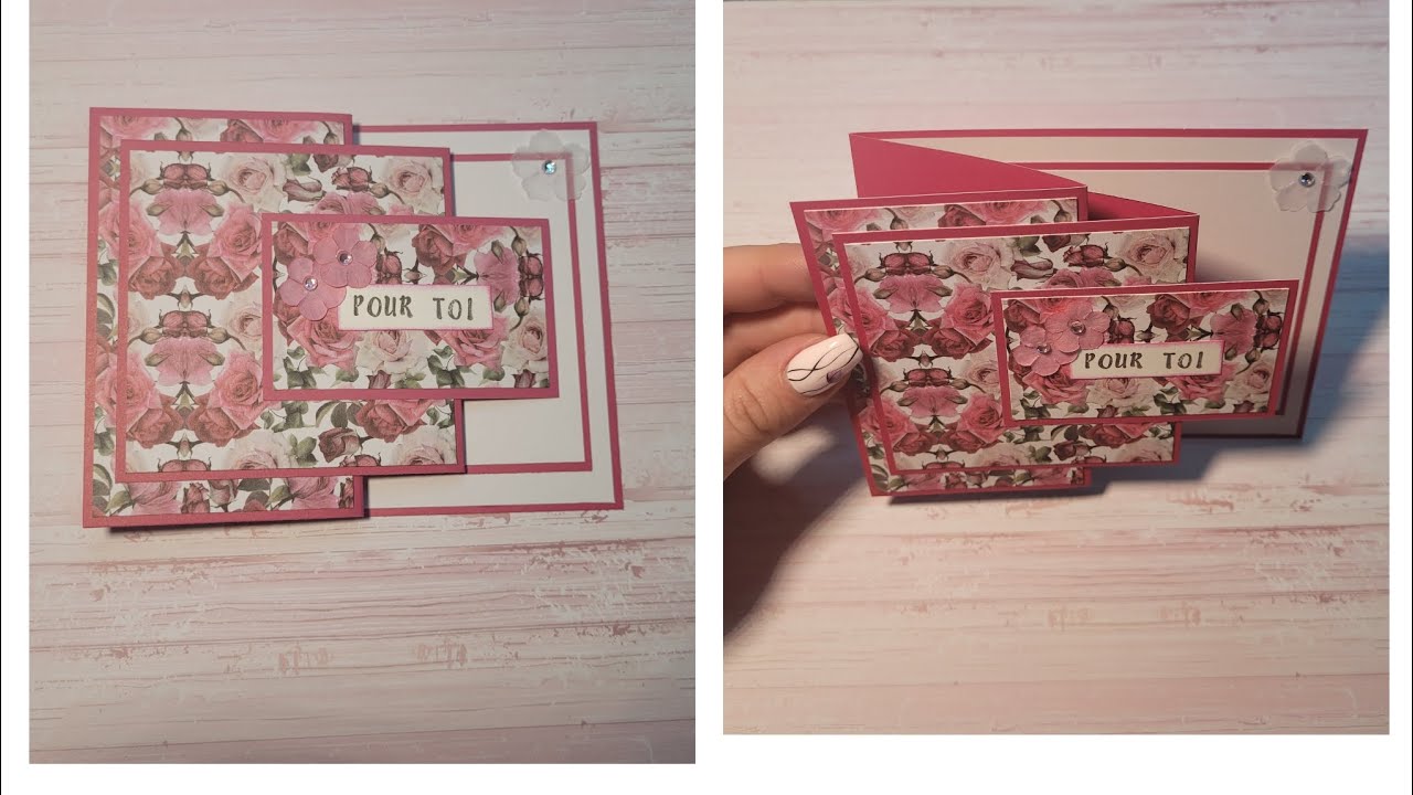 Scrapbooking : tuto carte Z facile - YouTube