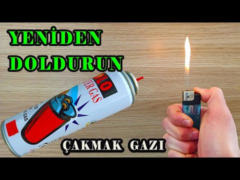 ÇAKMAK NASIL DOLDURULUR ? - ÇAKMAK GAZI DOLDURMA - - ÇAKMAĞINIZI YENİDEN DOLDURUN - GAZ