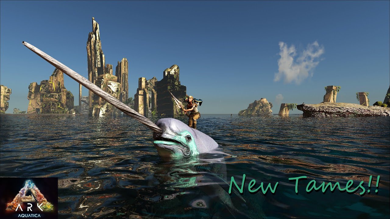 Trying Out Ark Aquatica | Monodon & Mudpuppy Taming | Ark Survival ...