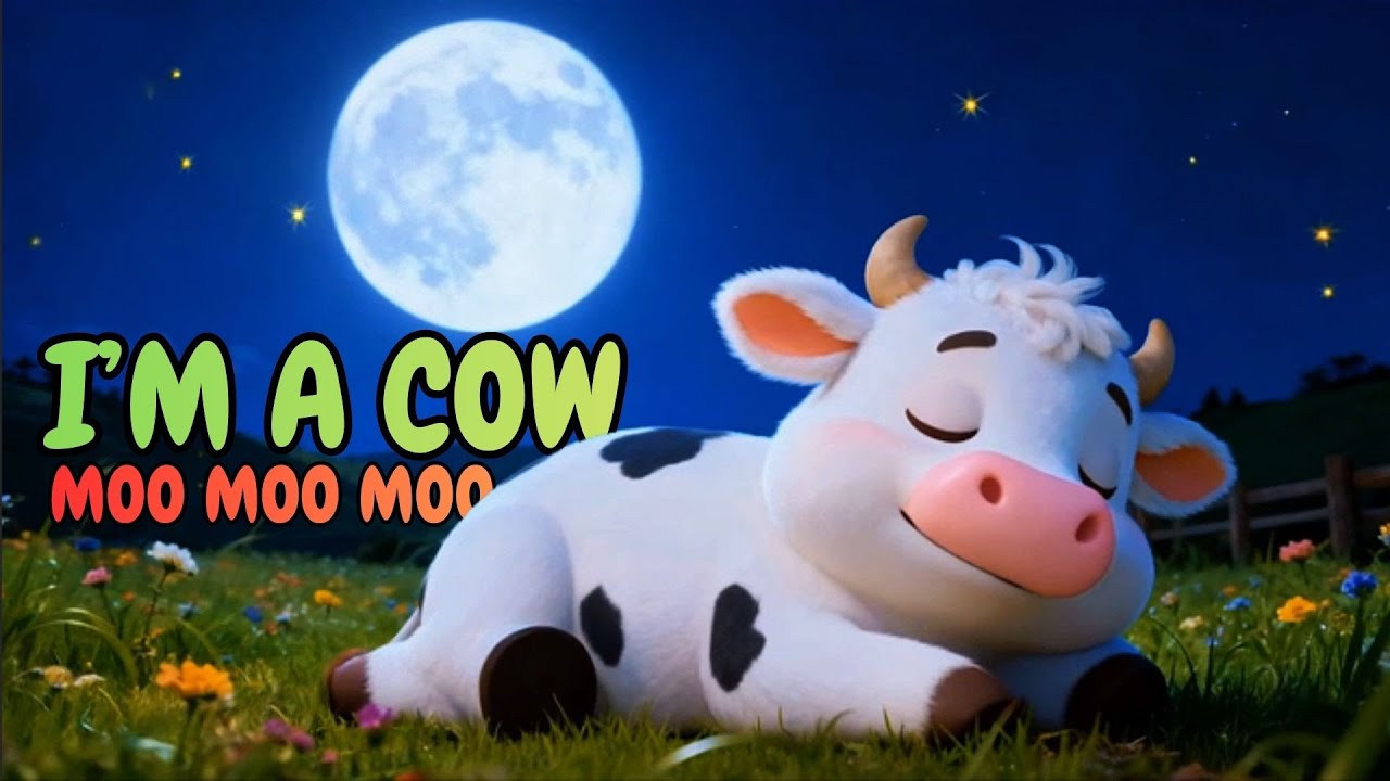 I Am A Cow | Moo Moo Moo | Cow Song | Poem | Rhyme | Fun | Easy | Sing ...