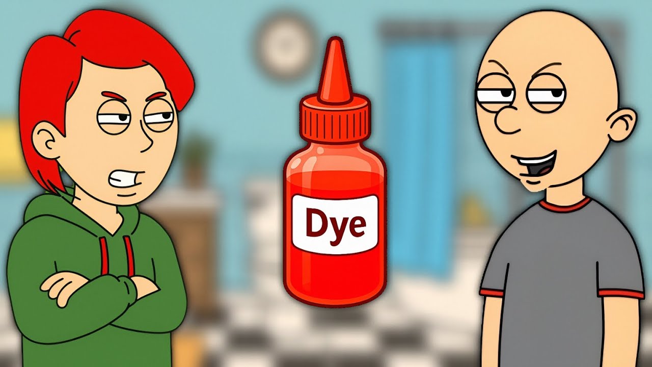 Classic Caillou Dyes Boris' Hair to Red | Grounded - YouTube