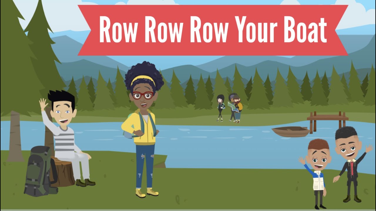 Row Row Row Your Boat | Kids Songs | Nursery Rhyme | Bedtime, Fun, and ...
