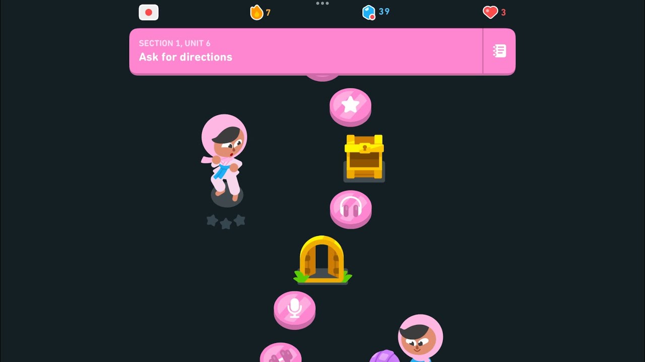 Duolingo - How I play Japanese - Section 1, Unit 6 - Full game with mistakes and ads - YouTube
