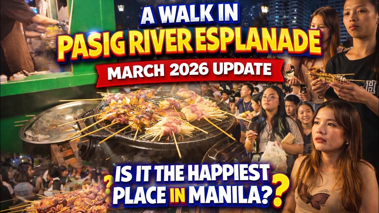 WHAT MAKES THIS PLACE SO ALIVE AT NIGHT ? | Walk in Pasig River ...